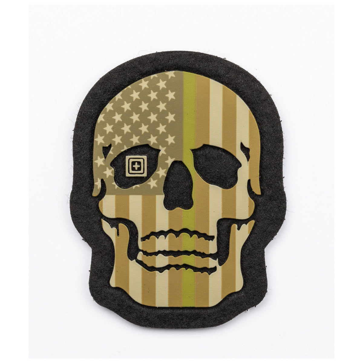 PAINTED THIN GREEN LINE SKULL PATCH – 5.11 Tactical Finland